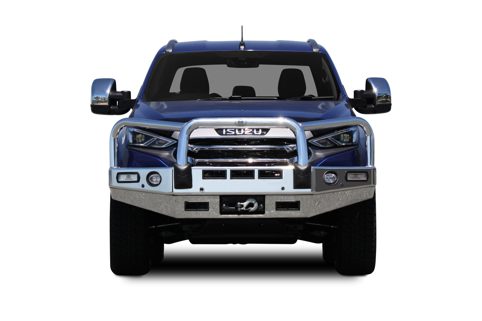 ECB Polished Winch BullBar to suit Isuzu MU-X 06/21 - Onwards - East ...