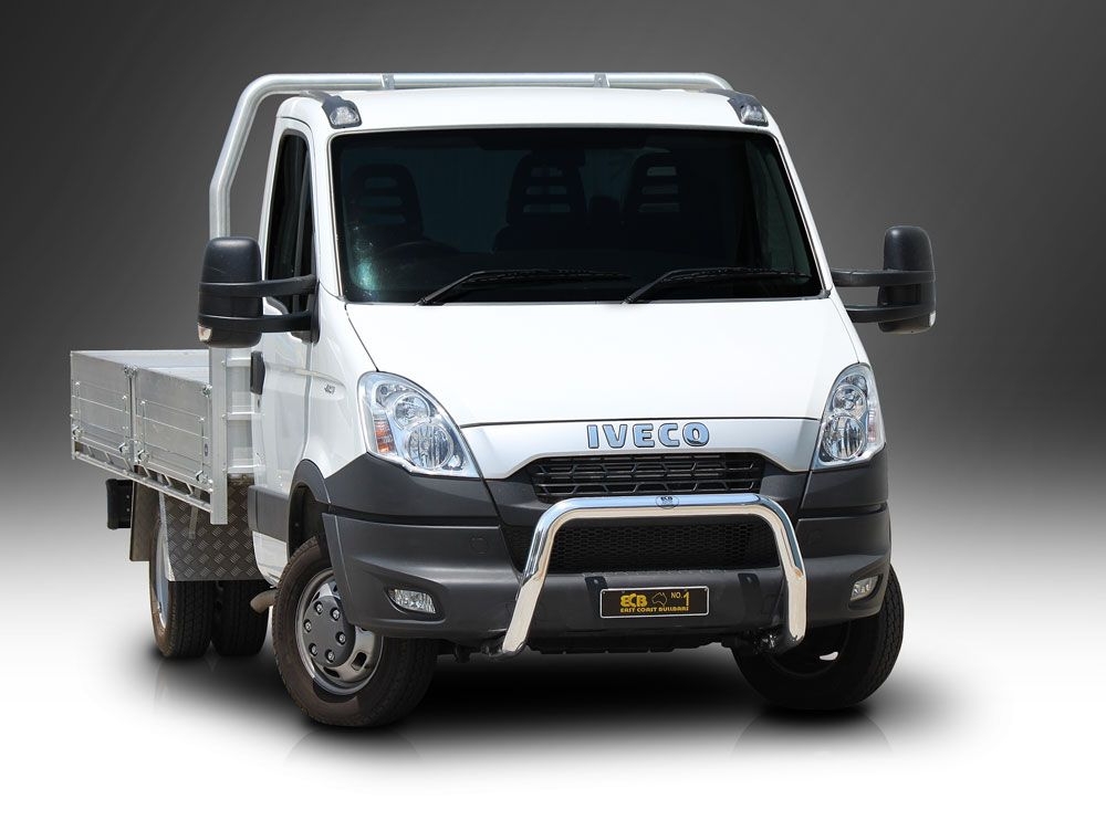 ECB Silver Hammertone Nudge Bar to suit Iveco Daily 45C 02/12 - 12/14 ...