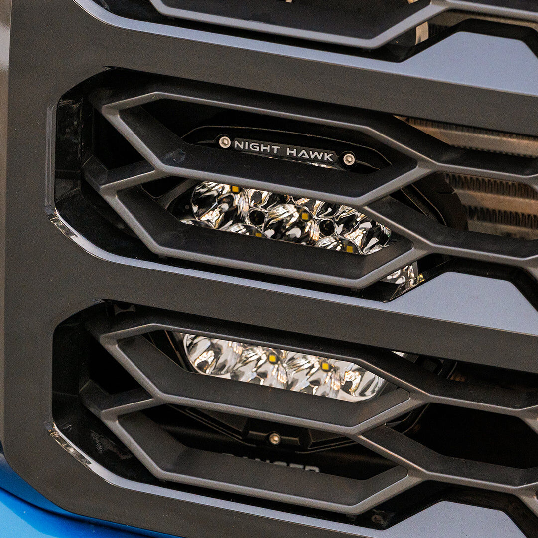 Bushranger Night Hawk Behind Grille Twin 7" Driving Light Kit for ...