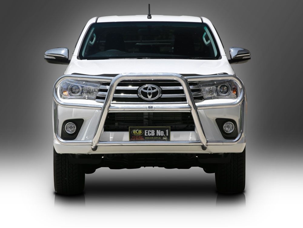 ECB Black Ripple Roo Bar to suit Toyota HiLux SR5 4WD 07/15 - 05/18 ...